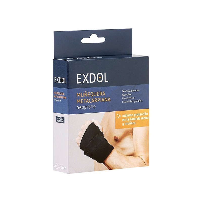 Exdol, Exdol Nosa termik Muñequera metacarpiana neopreno 1ud, Farmacias ...
